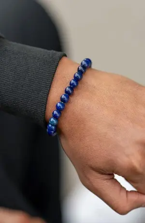 VINCERO Beaded Lazuli Bracelet - Lapis
