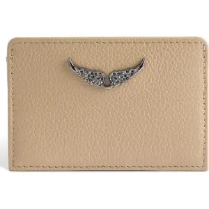 Zadig&Voltaire Pass Leather Card Case - Clay