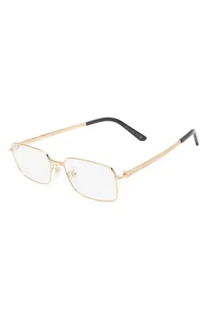CARTIER 55mm Rectangle Eyeglasses