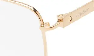CARTIER 55mm Rectangle Eyeglasses