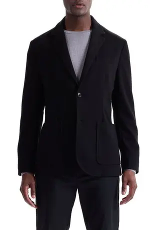 Bugatchi Soft Touch Knit Blazer - Black