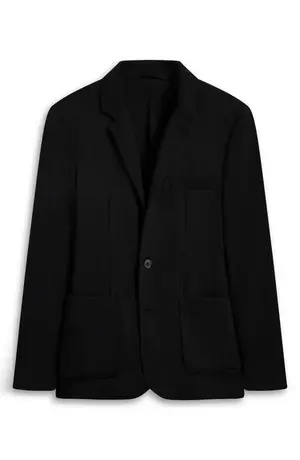 Bugatchi Soft Touch Knit Blazer - Black