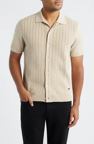 Bugatchi Short Sleeve Knitwear For Men