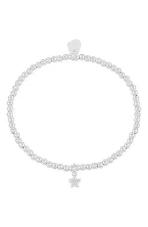 Estée Lauder Sienna Cubic Zirconia Star Beaded Stretch Bracelet