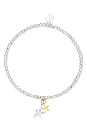Estée Lauder Sienna Double Star Beaded Stretch Bracelet
