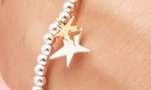 Estée Lauder Sienna Double Star Beaded Stretch Bracelet