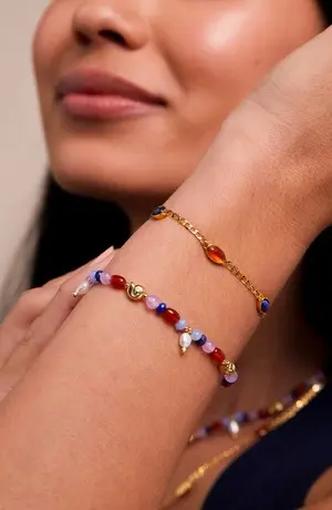 Estée Lauder Beaded Charm Bracelet