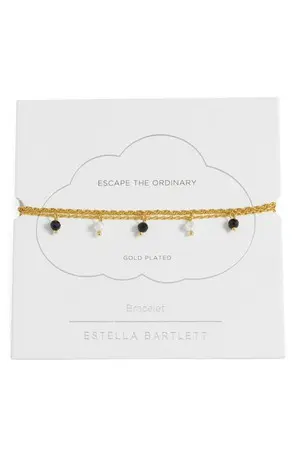 Estée Lauder Crystal Double Strand Bracelet - Gold