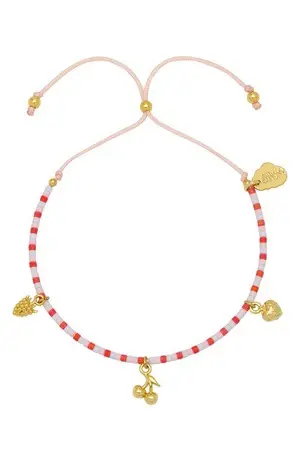Estée Lauder Fruity Miyuki Charm Bead Slider Bracelet