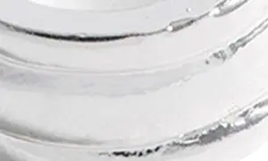 Estée Lauder Chunky Textured Hoop Earrings - Silver