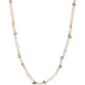 Estée Lauder Beaded Stone Necklace - Multi