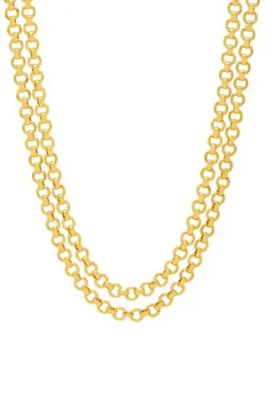 Estée Lauder Chunky Double Chain Toggle Necklace