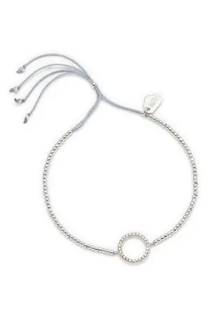 Estée Lauder Louise Cubic Zirconia Circle Slider Bracelet
