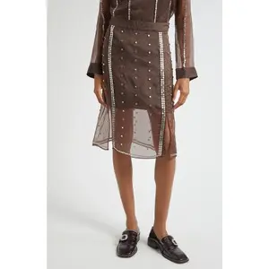 WALES BONNER Presence Studded Skirt