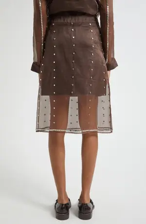 WALES BONNER Presence Studded Skirt