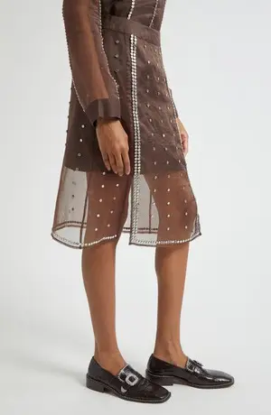 WALES BONNER Presence Studded Skirt
