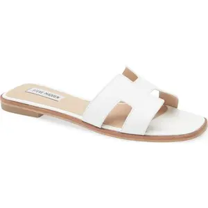 Steve Madden Hadyn Slide Sandal - White Leather