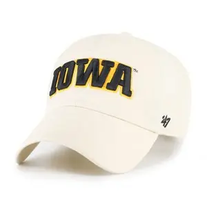 '47 Iowa Hawkeyes Clean Up Adjustable Hat - Sand