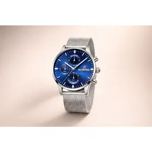 NCMPRBL Chronograph Watch - Silver/blue