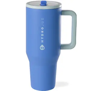 HYDROJUG Travelerleakproof Insulated 40oz Water Bottle With Handle & Flip Straw Riptide