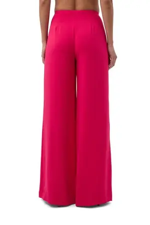Trina Turk Wide-leg Georgette Trousers - Forrest Rose