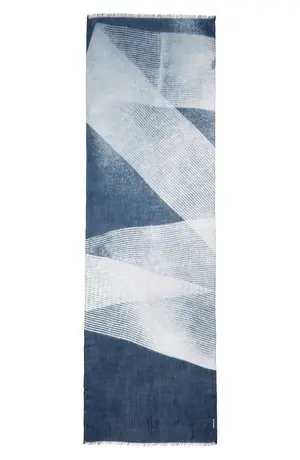 AKRIS Zigzag Cashmere Scarf