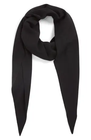Akris Diamond Knit Cashmere & Silk Scarf - Black