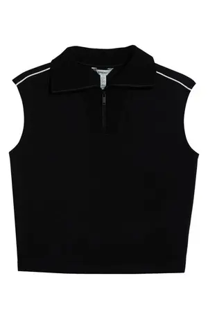 Spanx Airessentials Piqué Sleeveless Half Zip Top