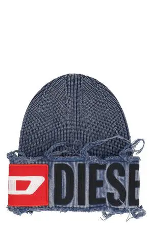 Diesel® K-Frok Knitted Beanie In Navy - 41% Off | Editorialist
