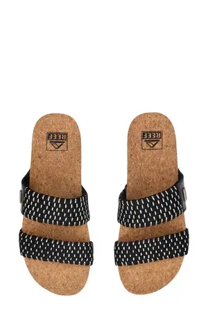 Reef Vista Two-strap Sandals - Black Textile