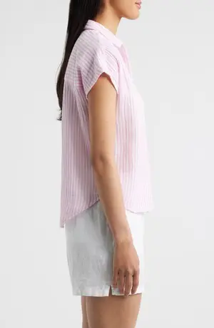 BEACHLUNCHLOUNGE Gem Stripe Shirt - Pink Sunset