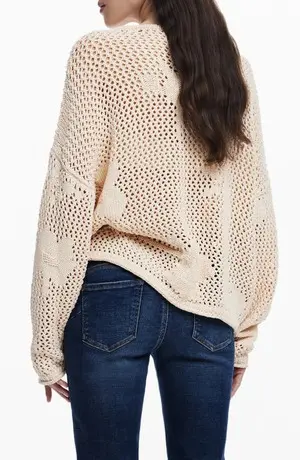 Desigual Open Stitch Cotton Sweater