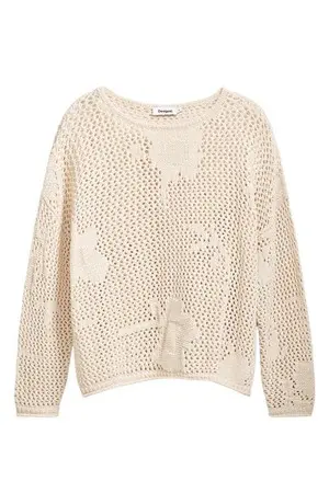 Desigual Open Stitch Cotton Sweater