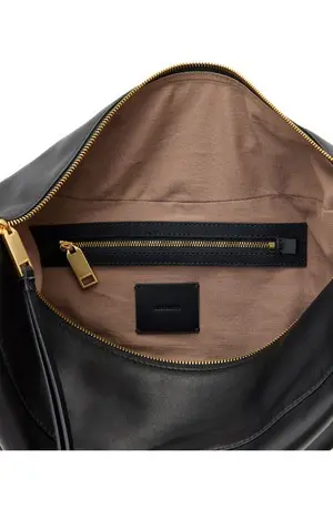 ALLSAINTS Luna Leather Shoulder Bag - Black