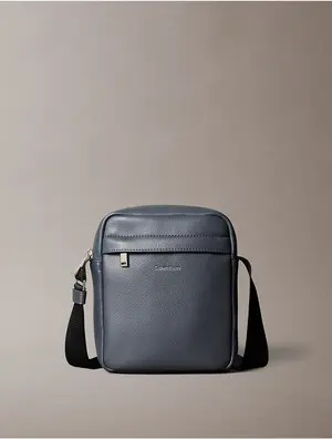 Calvin Klein Micro Pebble Reporter Bag - Iron Gate
