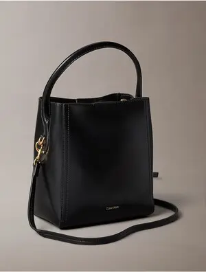 Calvin Klein Monogram Hardware Bucket Bag