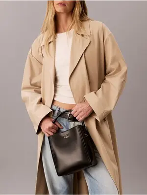 Calvin Klein Monogram Hardware Bucket Bag