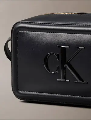 Calvin Klein Embossed Monogram Camera Bag