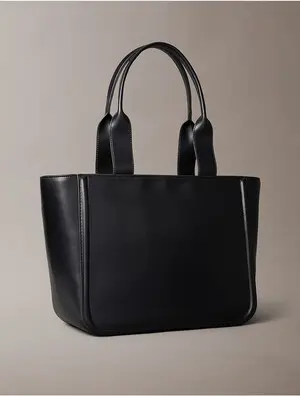 Calvin Klein Embossed Monogram Tote Bag - Black