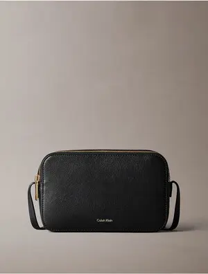 Calvin Klein Foil Logo Camera Bag - Black