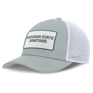 Nike Michigan State On-field Rise College Trucker Adjustable Hat - White