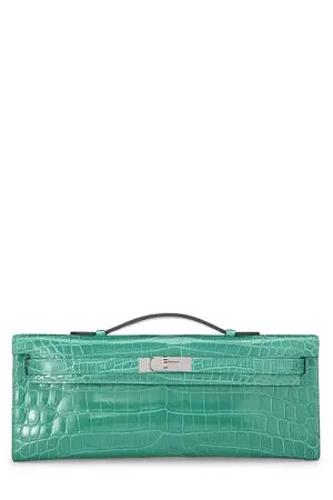 HERMÈS Hermès Crocodile Porosus Kelly Cut