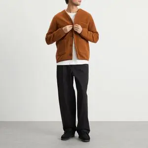 Universal Works Wool Fleece Cardigan - Rust