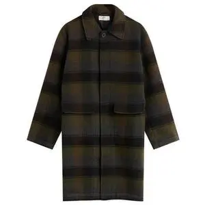 Universal Works Berlin Wool Check Account Coat