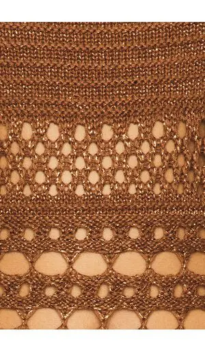 Retrofete Jaycee Crochet Dress - Brown