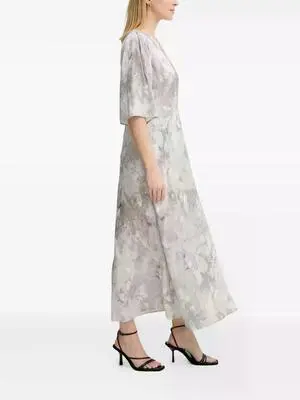 GESTUZ Marble-print Midi Dress