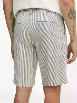 JOOP! Striped Cotton-linen Blend Shorts