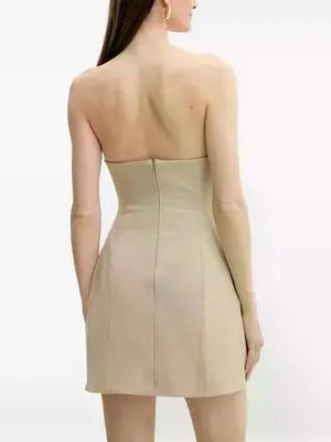 Bardot Madeline Strapless Mini Dress - Neutrals