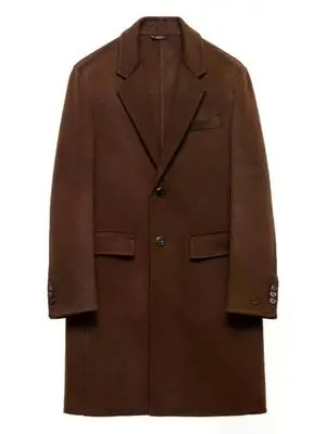 Prada Notched Lapel Coats For Men