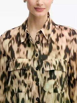 PEDRO DEL HIERRO Leopard-print Shirt